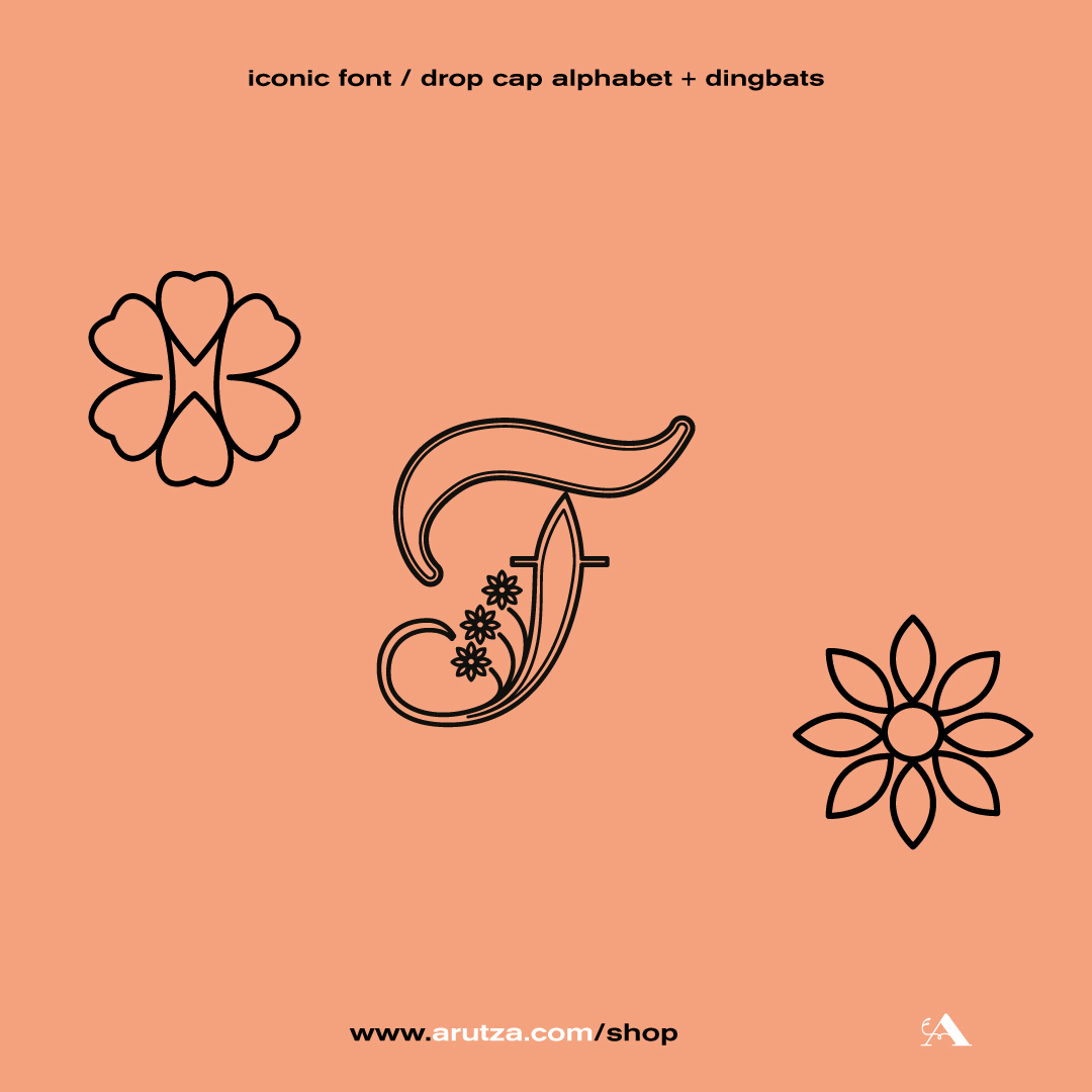 ICONIC FONT | Arutza Studio
